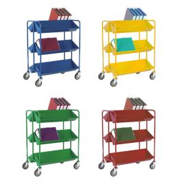 Steel Book Trolley | Perfect For Schools & Office - Fast Delivery